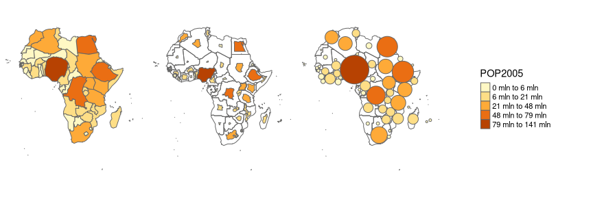 Create Cartograms with R • cartogram